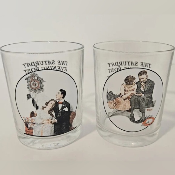 Norman Rockwell | Dining | Vintage Norman Rockwell Glassware Collection ...